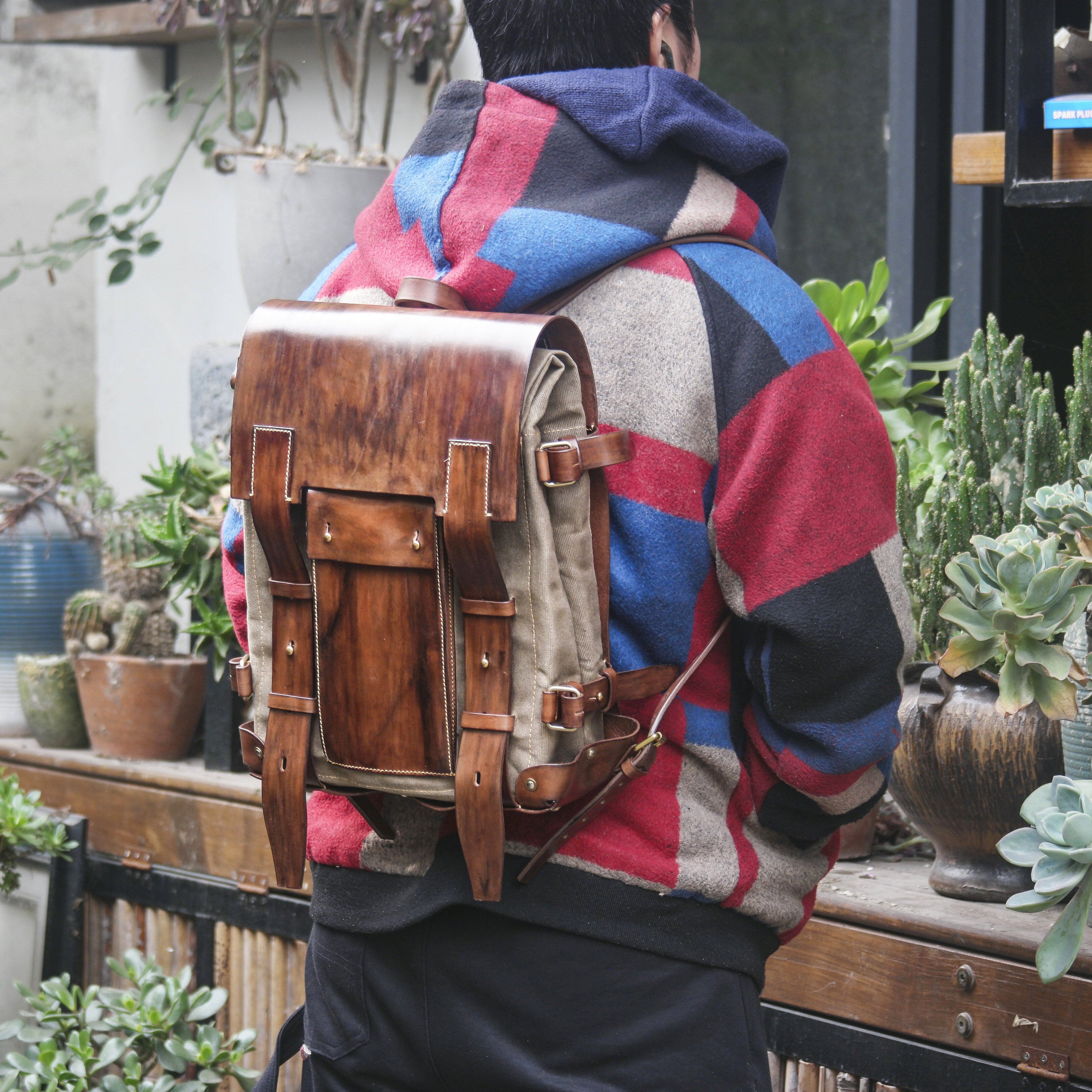 【PDF Pattern】Retro backpack/Backpack pattern/PDF pattern