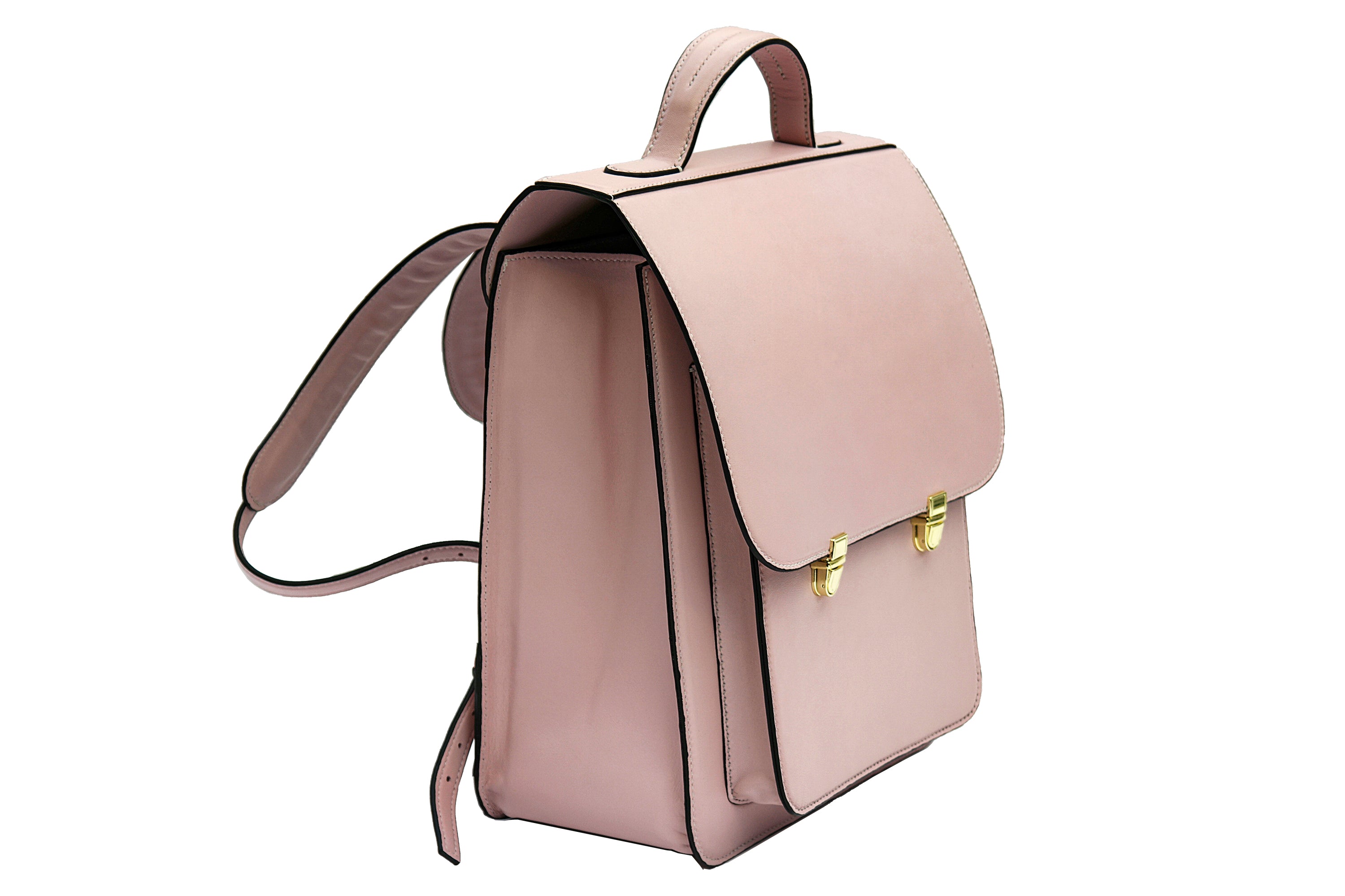 【Bag Pattern】Making a Leather Backpack,Make a pink sheepskin backpack,